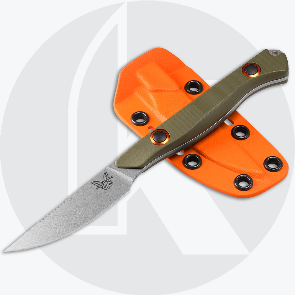 Benchmade Flyway 15700-01 Fixed Blade Knife - CPM-S90V Drop Point Fixed ...