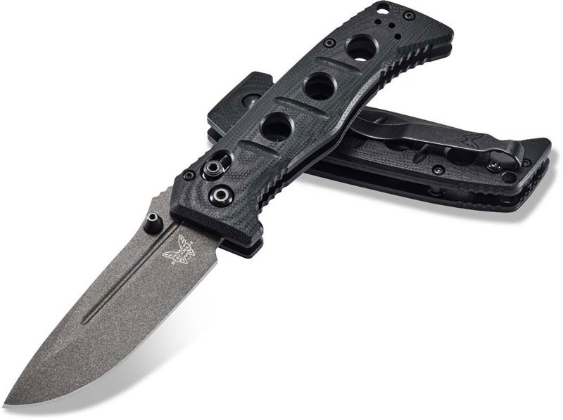Benchmade Mini Adamas 273GY-1 Knife - Shane Sibert - Tungsten Grey ...