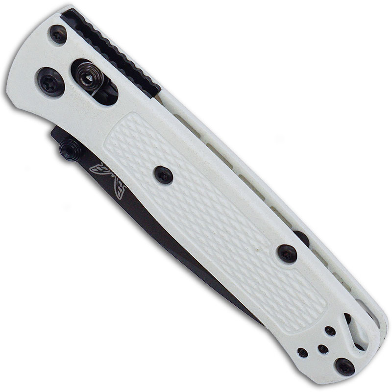 Benchmade Mini Bugout 533BK-1 Knife - Black S30V Drop Point - White ...