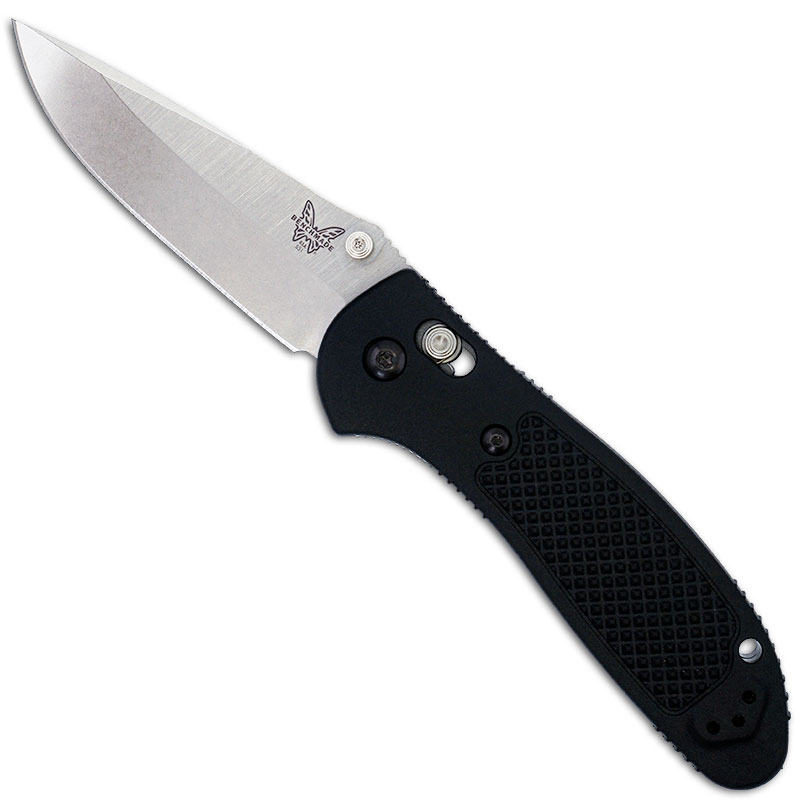 Benchmade 551 Griptilian S30V EDC Satin Drop Point Black GFN AXIS Lock ...