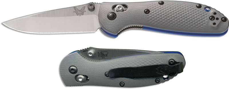 Benchmade G10 Mini Griptilian 556-1 Knife Mel Pardue EDC Drop Point ...