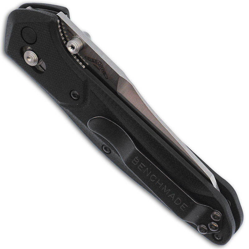 Benchmade Osborne 940-2 Knife - Satin S30V Reverse Tanto - Black G10 ...