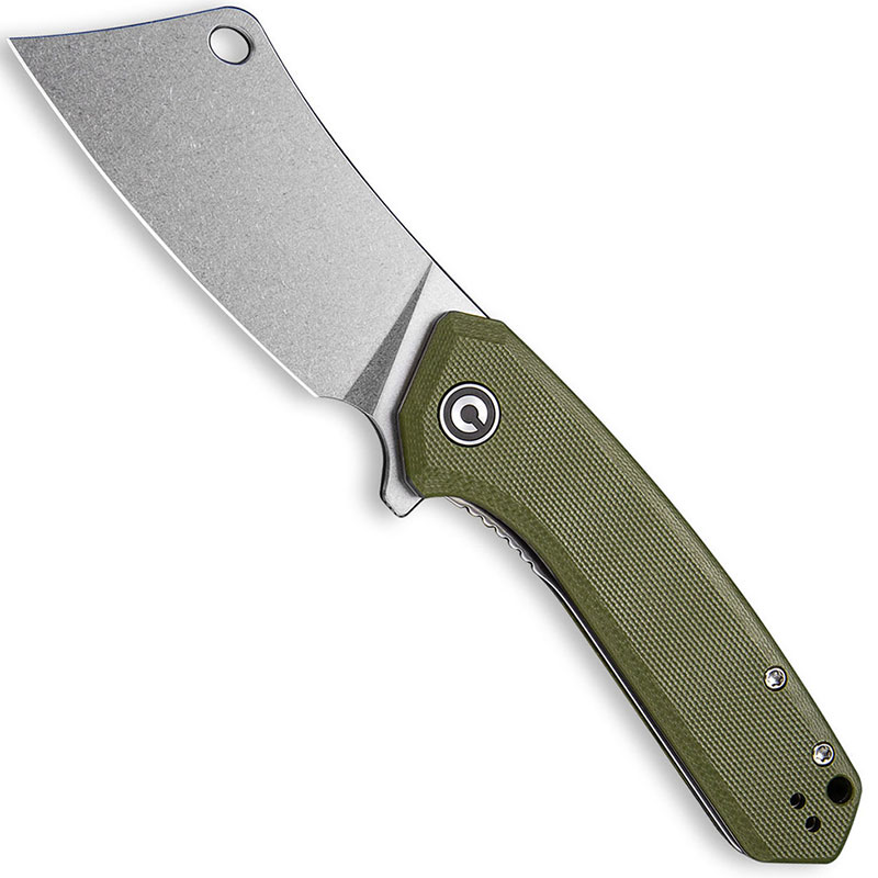 CIVIVI Mini Mastodon Knife C2011A - Stonewash Cleaver Style Blade - OD ...