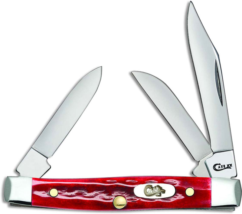 Case Small Stockman Knife 10305 Pocket Worn Old Red Bone 6333SS