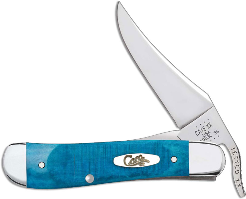 Case RussLock Knife 25589 Caribbean Blue Bone 61953LSS