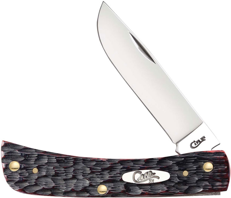 Case Sod Buster Jr Knife 27383 Crimson Bone 6137SS