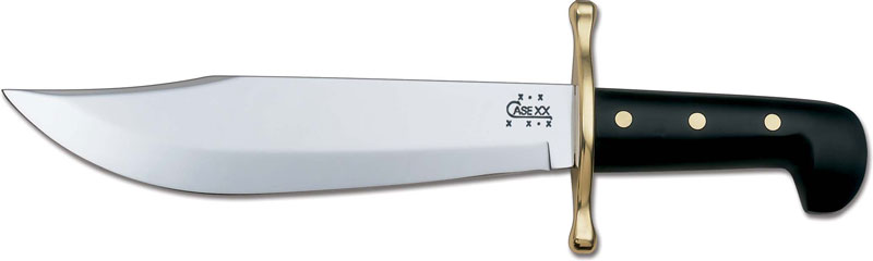 Case Knives: Case Bowie Knife, Black Handle, CA-286