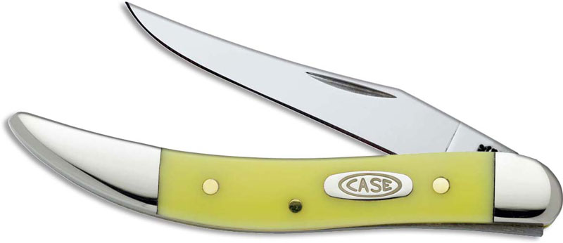 Case Knives: Case Yellow CV Small Texas Toothpick Knife, CA-91