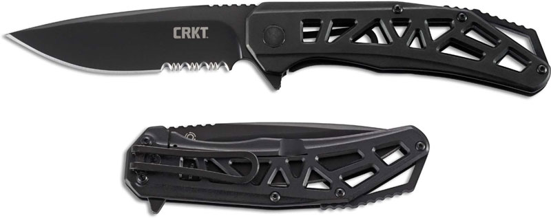 CRKT Gusset K330KKS Knife Part Serrated Ken Onion Flipper Folder Frame Lock