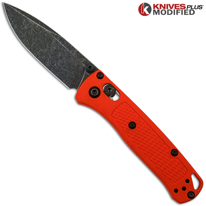 MODIFIED Benchmade Mini Bugout 533 Knife - Acid Stonewash - KP Black ...