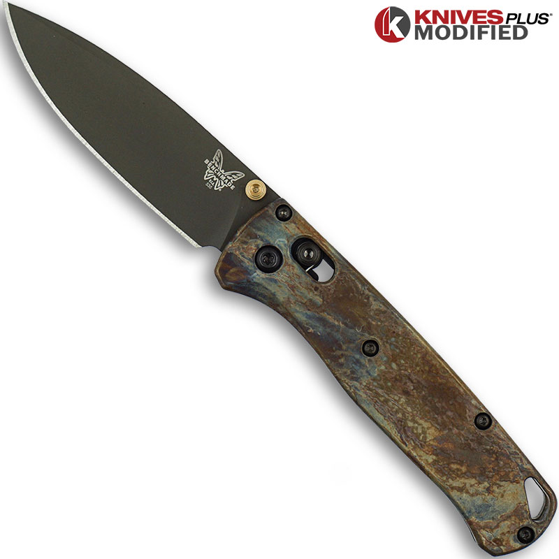 MODIFIED Flytanium Titanium Scales for Benchmade 535 Bugout Knife ...