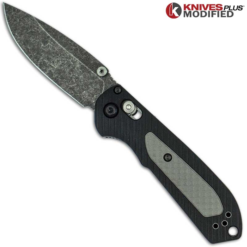 MODIFIED Benchmade Mini Freek Knife 565 - Acid Stonewash Blade