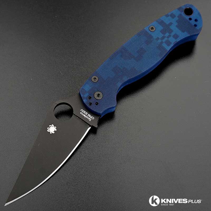 MODIFIED Spyderco Para Military 2 - Urban Digital Camo - DLC Blade ...