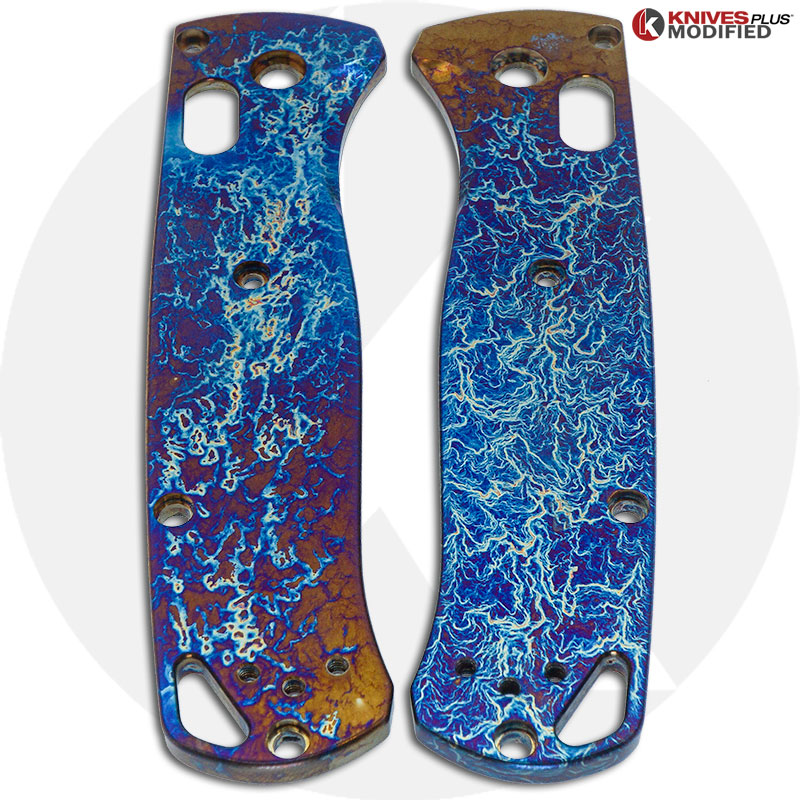 KP Custom Titanium Scales for Benchmade Bugout Knife - Mayhem Finish