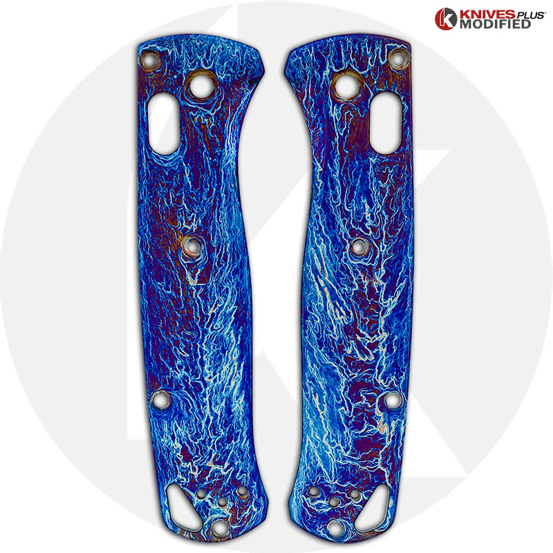 KP Custom Titanium Scales for Benchmade Bugout Knife - Mayhem Finish