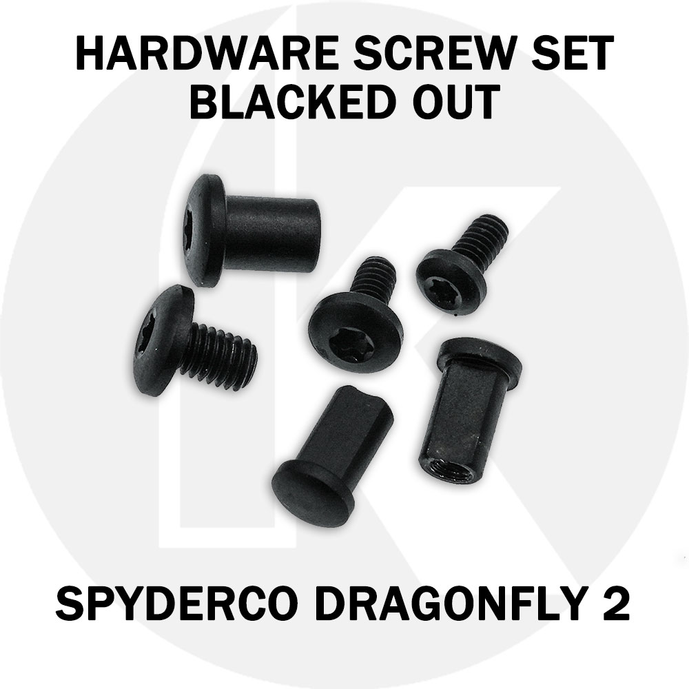 Replacement Hardware Kit for Spyderco Dragonfly - Stainless Steel - Black