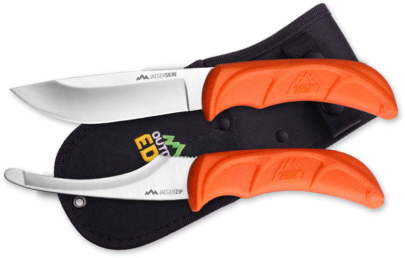 Outdoor Edge JaegerPair - JR-1C - Skinning and Gutting Knife Combo ...
