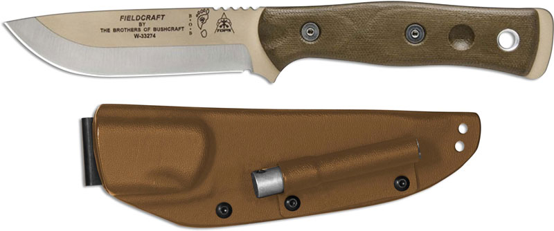TOPS Knives / Brothers of Bushcraft BOB Fieldcraft Knife BROS-TAN ...