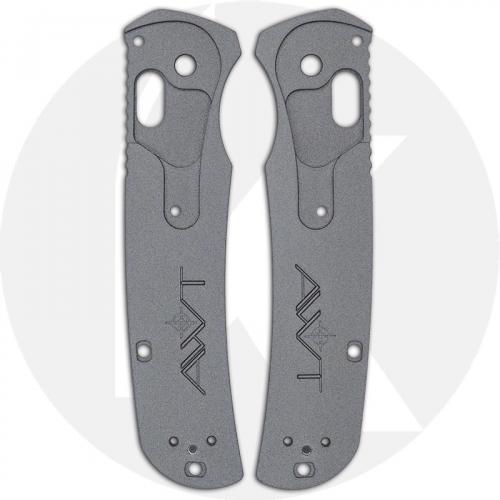 AWT Benchmade Bugout Custom Aluminum Scales - Archon Series - Gunmetal ...