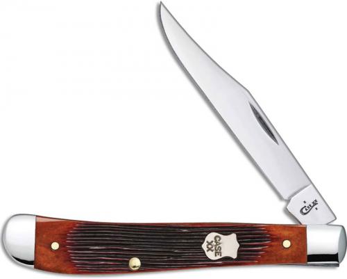 Case Slimline Trapper Knife 22877 Barnboard Chestnut Bone 61048SS