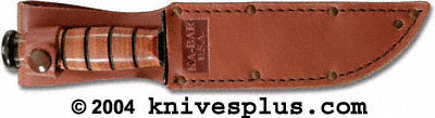 KA-BAR Knives: Short KABAR Leather KA-BAR USA Marked Replacement Sheath ...