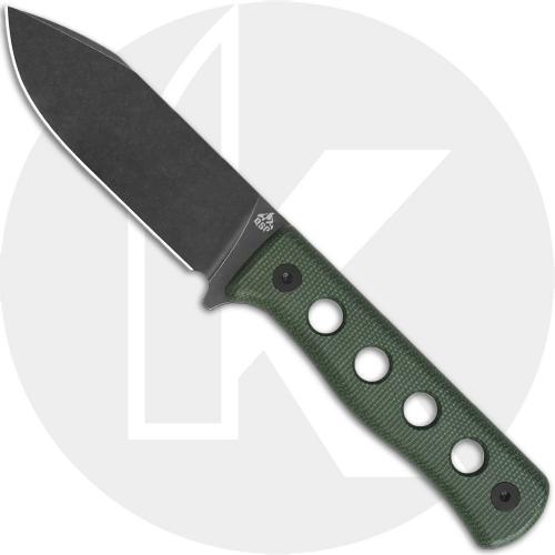 QSP Canary QS155-C2 Fixed Blade Knife - Blackwash Cr8Mo2VSi Drop Point ...